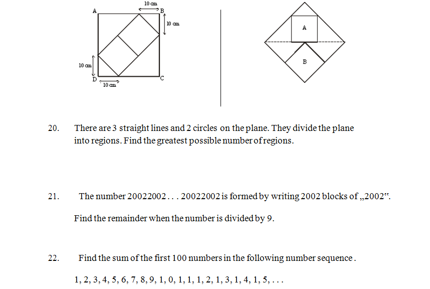 ĐỀ THI APMOPS NĂM 2002 ~ Kỳ thi Toán Châu Á Thái Bình Dương APMOPS