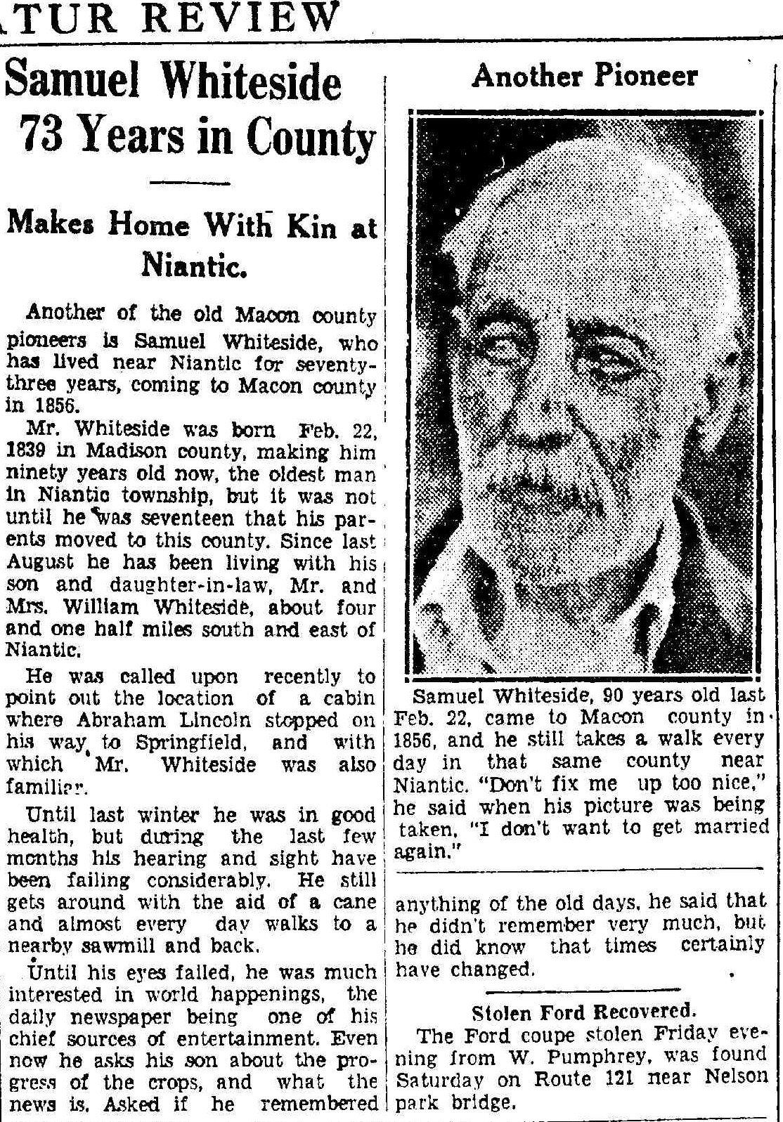 Family Stories: April 2013