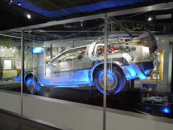 Hollywood Movie Costumes and Props: Original DeLorean Time Machine car ...