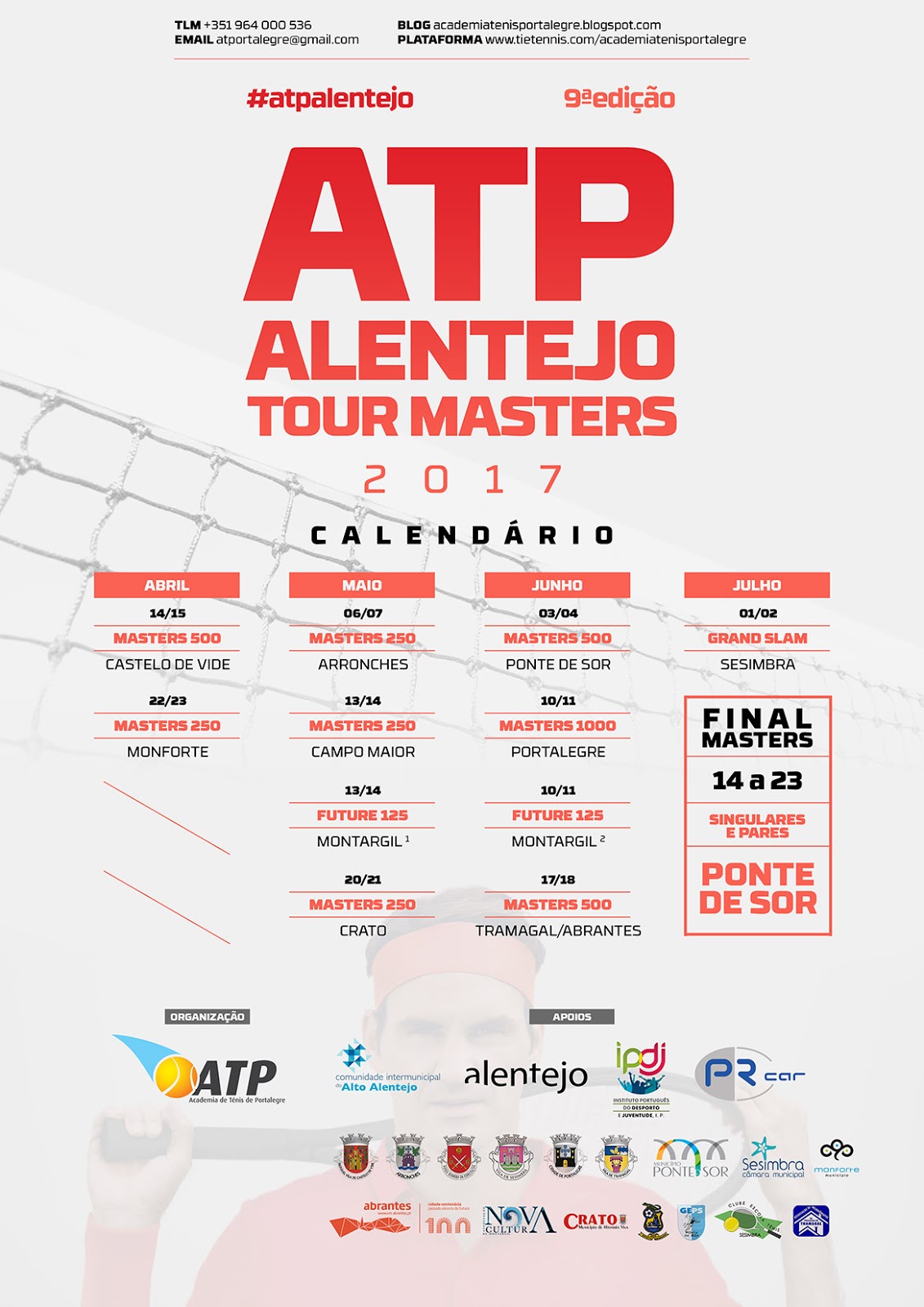 ATP: Calendário ATP - Alentejo Tour Masters 2017
