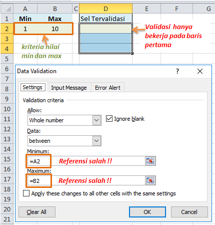 Belajar Microsoft Excel: Cara Menggunakan Rumus untuk Data Validation