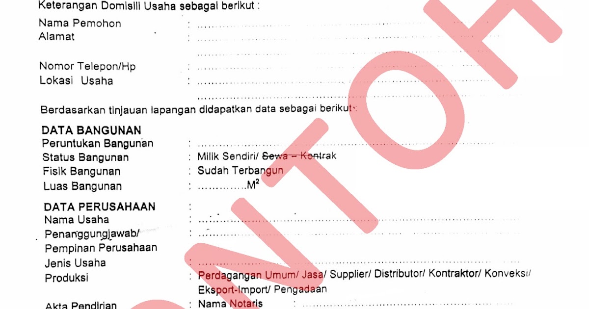 Persyaratan Pembuatan SKDU (Surat Keterangan Domisili Usaha)