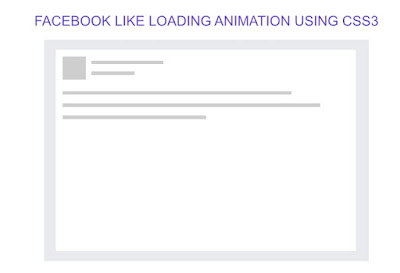 Facebook loading animation using CSS3 | SKPTRICKS