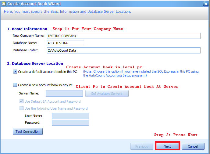 AutoCount实用小贴士: How to Create a New Account Book