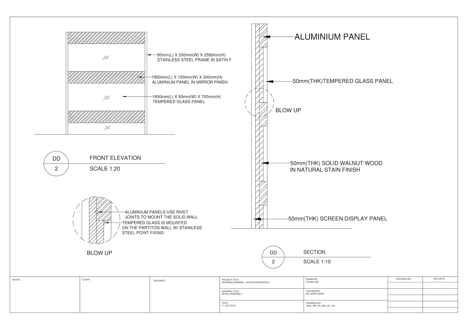 #Bachelor of Interior Architecture: Project 3: Working Drawing and ...