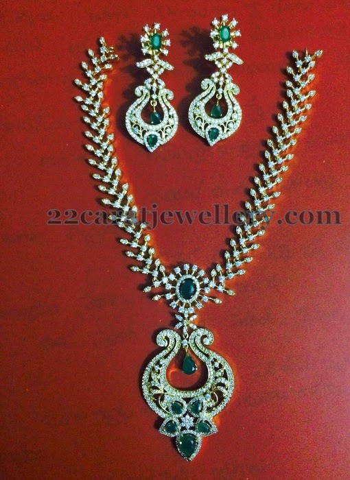 New Model Imitation CZ Necklaces - Jewellery Designs