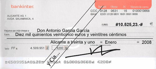 EL BLOG DE ALEXIS: Cheques especiales ¿Cuál es el más seguro?