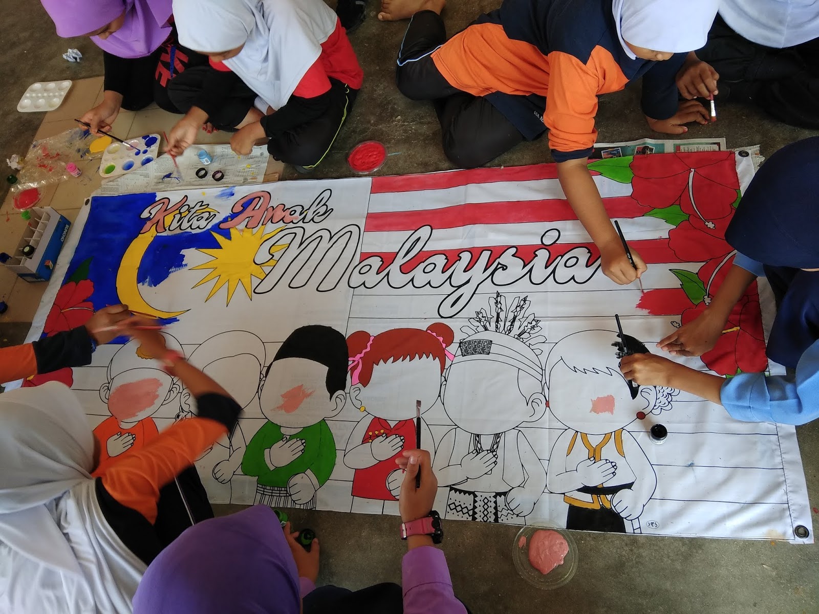 Pusat Sumber SK Batu Melintang: PERTANDINGAN MEWARNA KAIN RENTANG ...