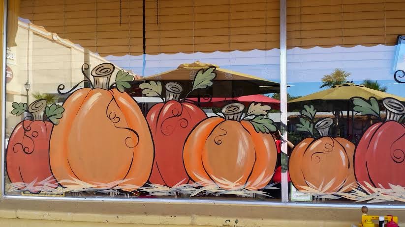 Twiddlebugz Designz: Pumpkin window painting