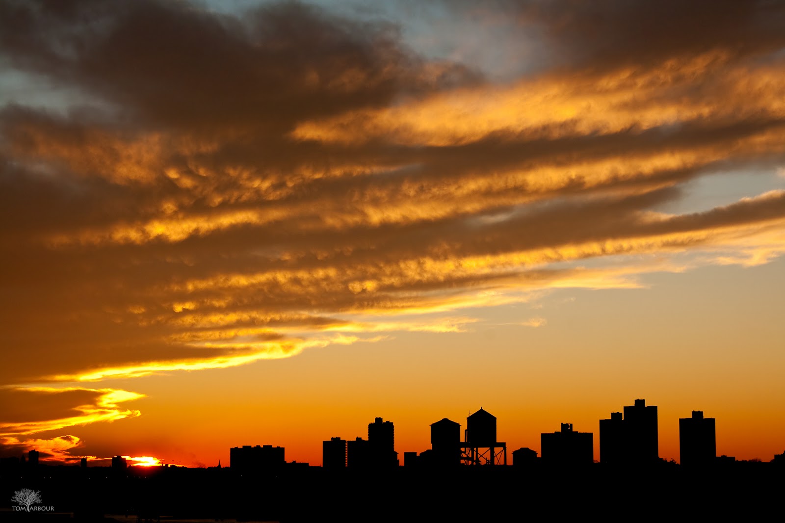 Tom Arbour Photography: New York Rooftop Sunset