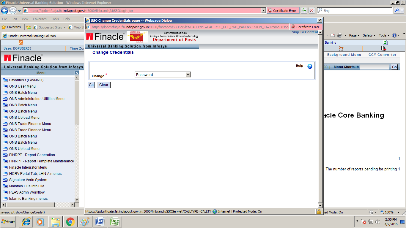Finacle Training Lesson 2 [Login, Fincore] - POFINACLEGUIDE
