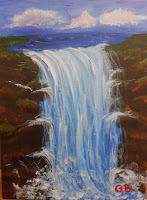 For the Love of Art: Monday Night Landscape lesson: The waterfall
