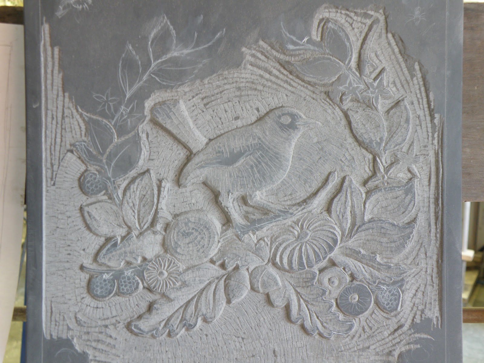 Verbum Vox: Carving a robin in slate