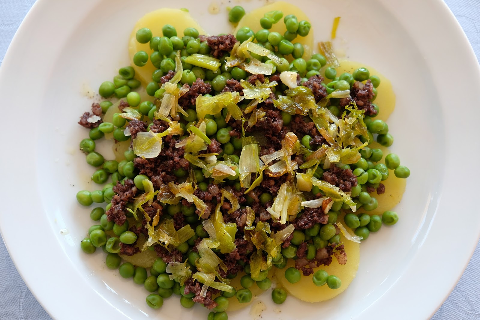 Passa'm la Recepta: AMANIDA DE PÈSOLS, PATATES I ALLS TENDRES