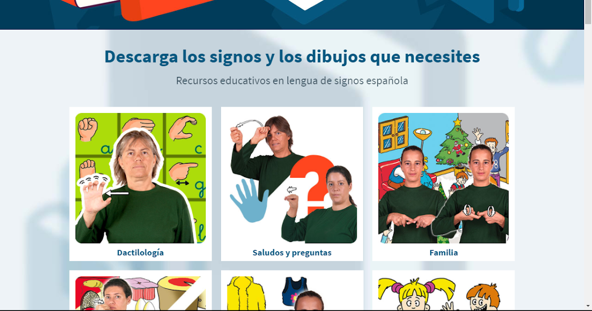 Accesibilidad en la Web: Banco de imágenes y signos de la lengua de ...