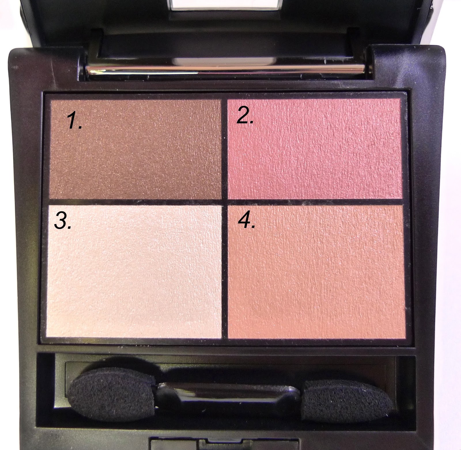 Make Up Factory Eye Colors Eyeshadow Quad in Rose Garden + Swatches