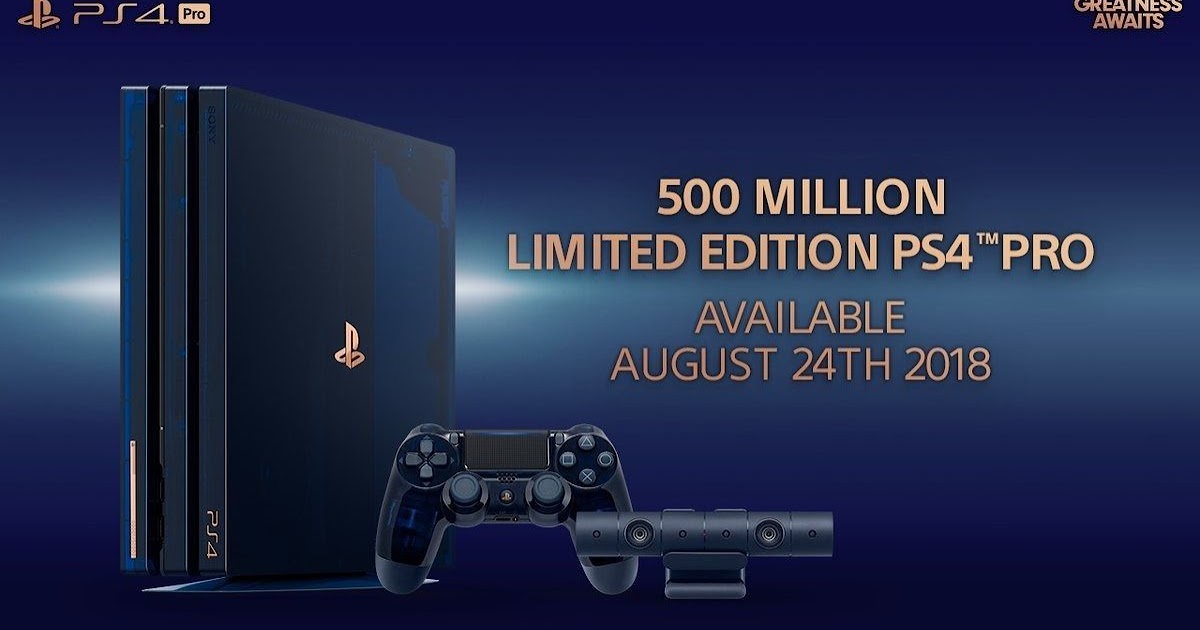 Sony presenta la PS4 Pro 500 millones Edicion limitada ~ zonafree2play
