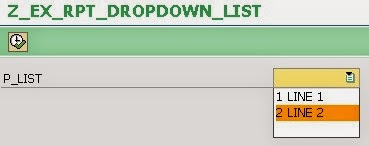 ERIC YANG'S NOTEPAD: ABAP/4 Create dropdown list in selection screen or table control