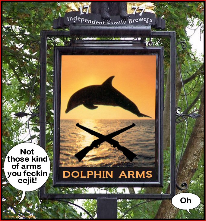 Don't Fuck With Teddy: Dolphin Arms! Sounds Like a Boozer To Me