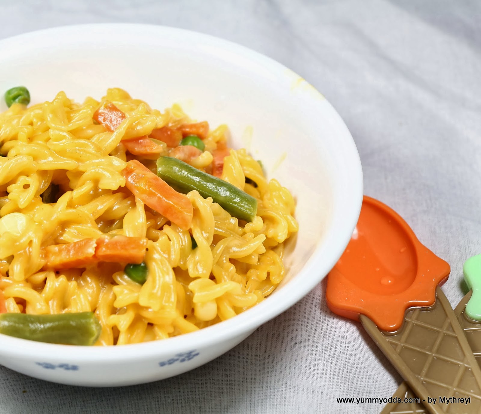 Yum! Yum! Yum!: Mixed Veg Macaroni ~ few minute wonders