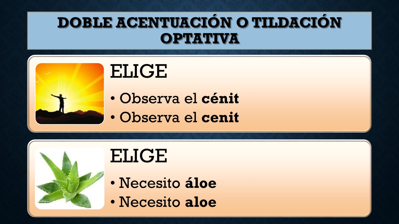 PUNTO Y COMA CONSULTORES: DOBLE ACENTUACIÓN o TILDACIÓN OPTATIVA