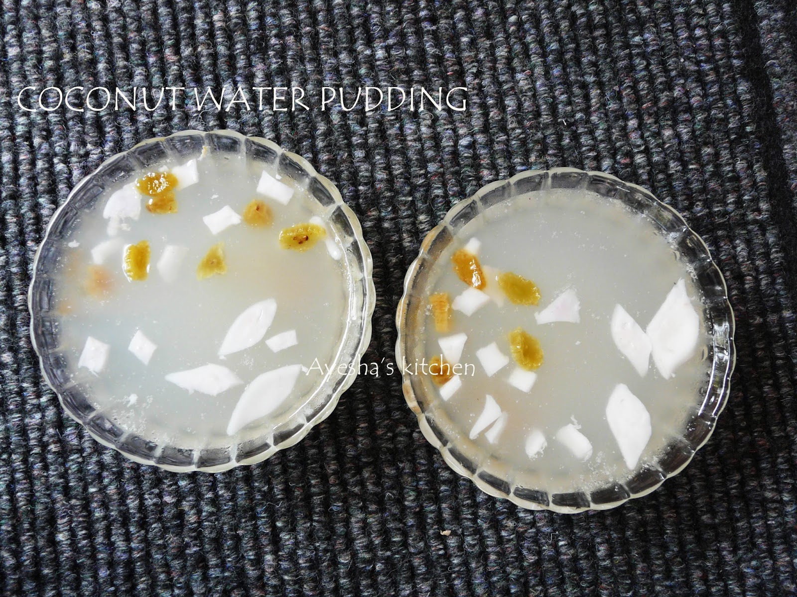 COCONUT WATER PUDDING RECIPES / PUDDING RECIPES