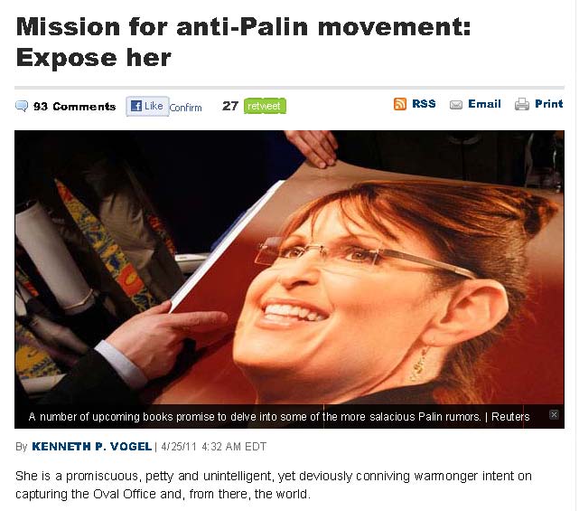 Politico’s Cheapest Shot Yet