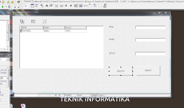 Deden Diki Septiana: Program Database pada Delphi