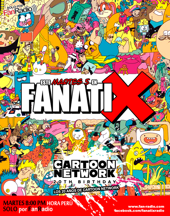 circletide: HOY MARTES A LAS 8PM EN FANATIX: 20 AÑOS CARTOON NETWORK