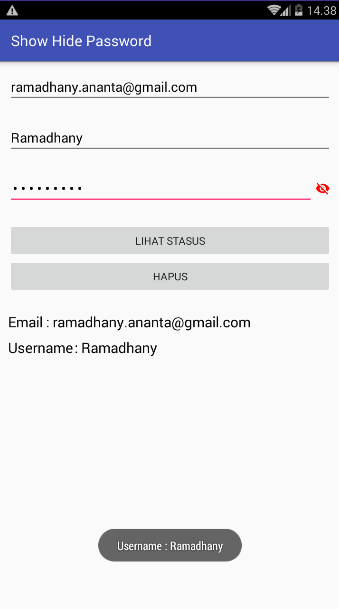 Cara Show Hide Password Dan Cara Penggunaan Editext, Button dan ... Cara Show Hide Password Dan Cara Penggunaan Editext, Button dan ...