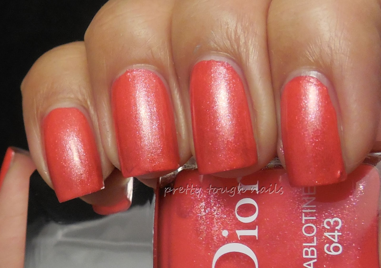 ::pretty::tough::nails::: Dior Diablotine Swatch And Review
