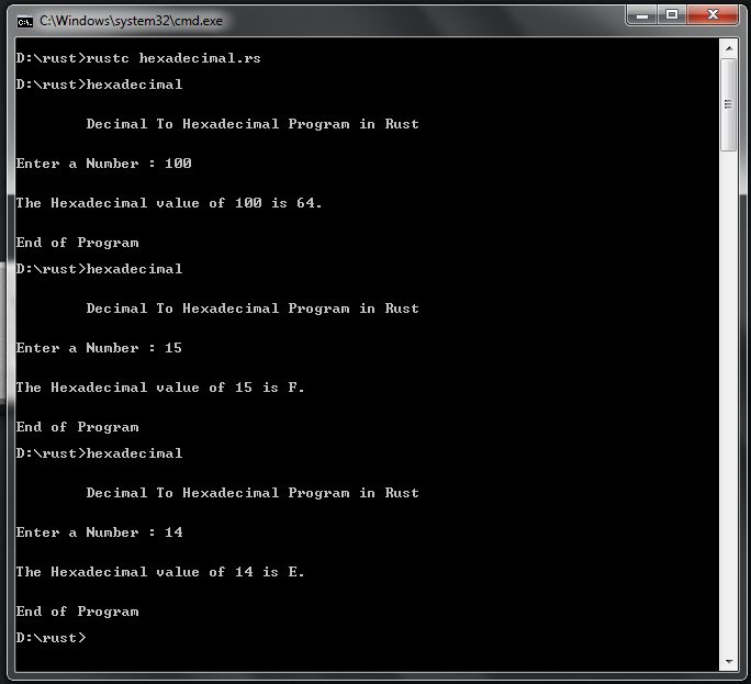 Free Programming Source Codes And Computer Programming Tutorials Decimal To Hexadecimal