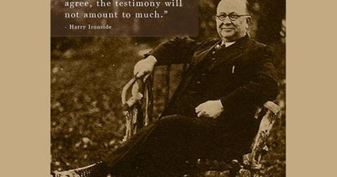 Harry Ironside on Practicing What You Preach!