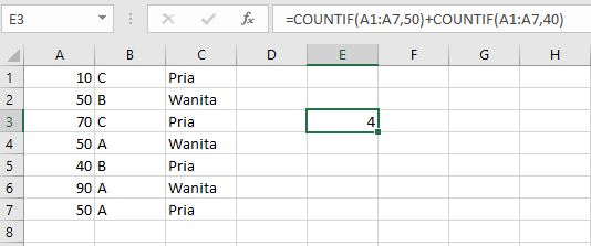 Ones Tutorial: Fungsi CountIF pada Microsoft Excel