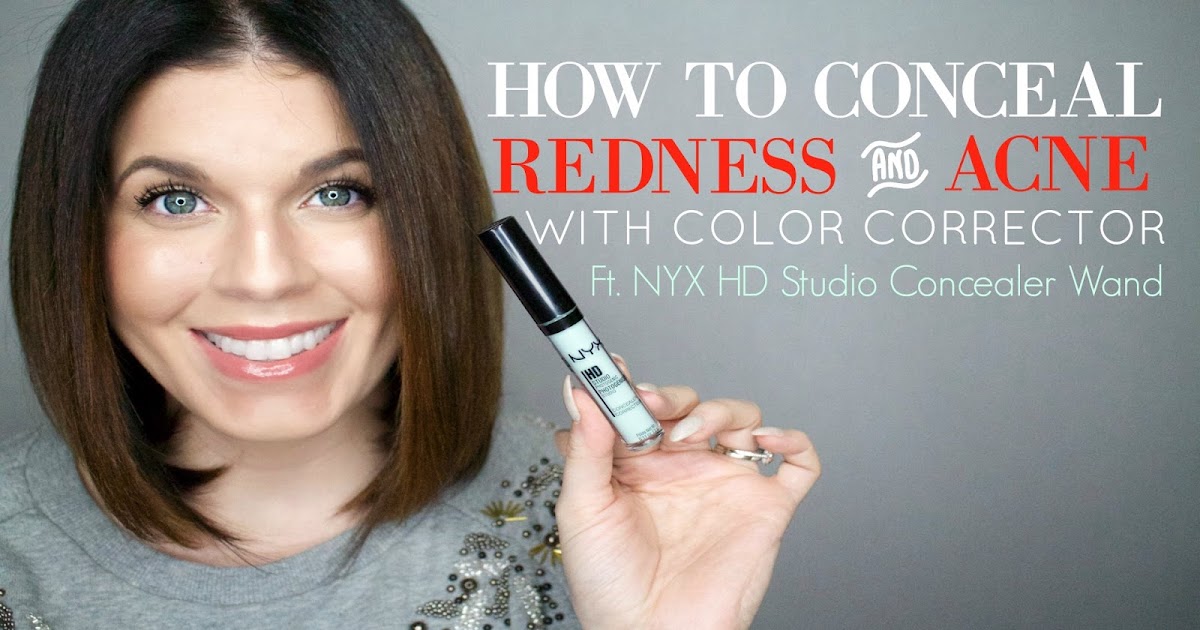 How to Conceal Redness or Acne on Skin using Color Correction feat. NYX ...
