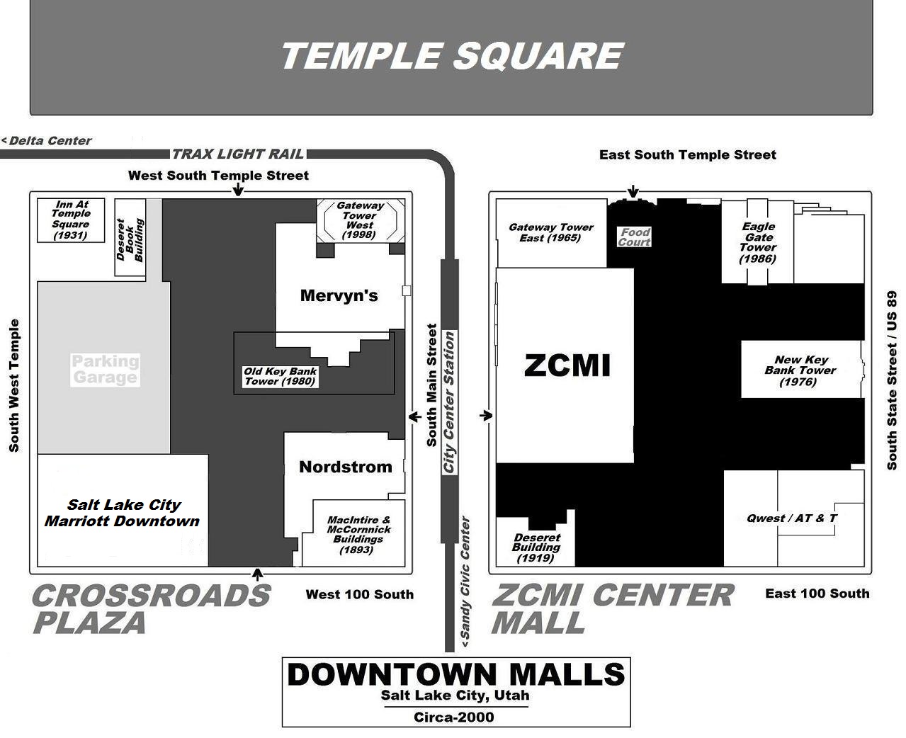 Does anyone have a map/layout of the old Crossroads plaza? : r/SaltLakeCity