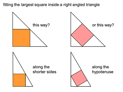 MEDIAN Don Steward mathematics teaching: biggest square inside a right ...
