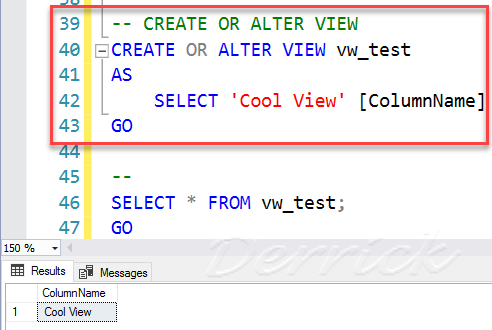 德瑞克：SQL Server 學習筆記: [SQL Server] CREATE OR ALTER - New enhancements in ...