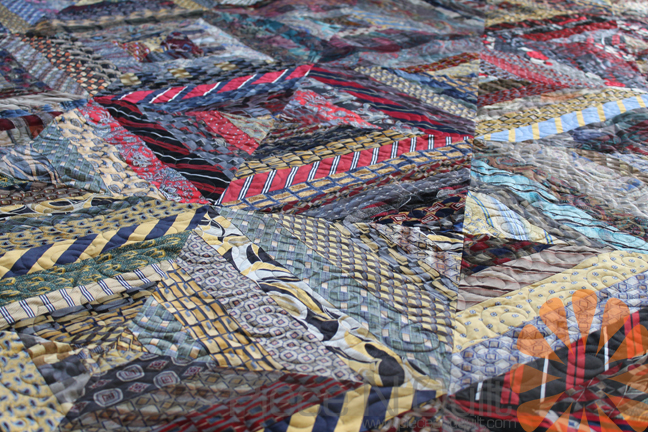 Piece N Quilt: Neck Tie Quilt - Edge to Edge Machine Quilting by ...