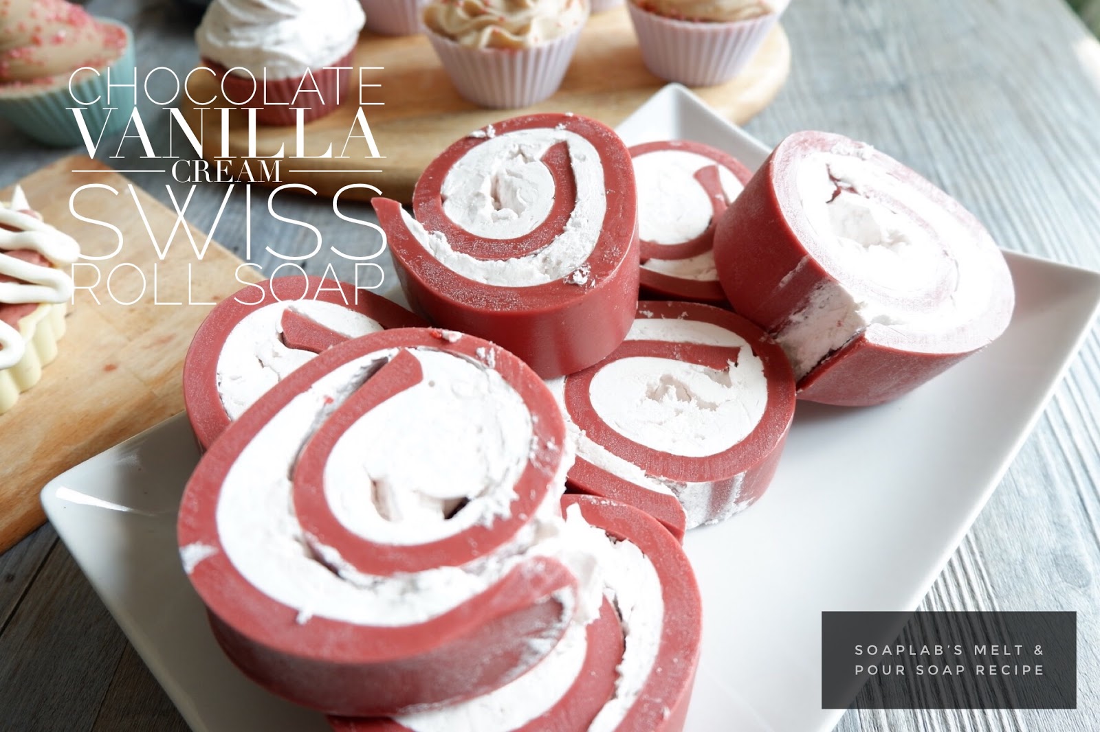 SoapLab Malaysia: DIY Soap: Chocolate Vanilla Cream Swiss Roll Soap ...