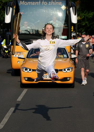 simply frabulous: The road of the Olympic Torch to London 2012