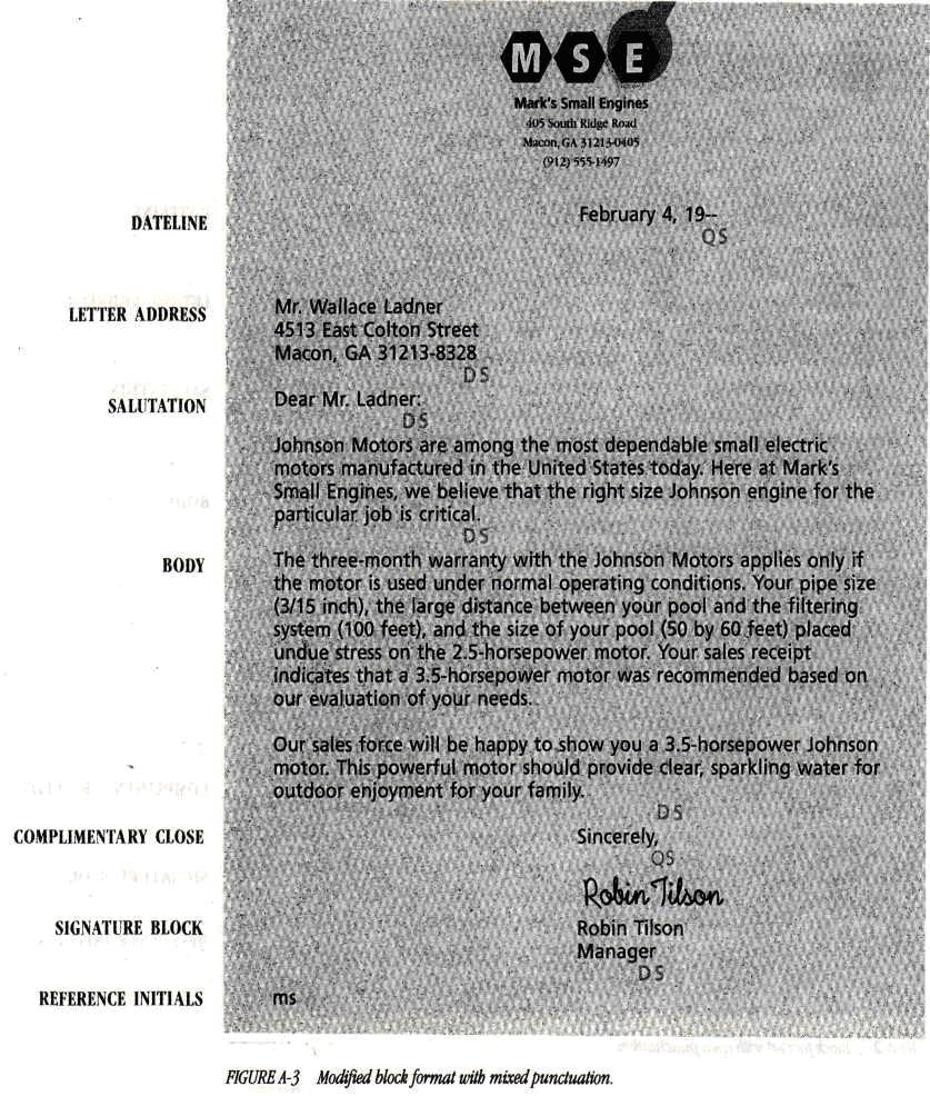 Neo Galakticos: Style of Business letter