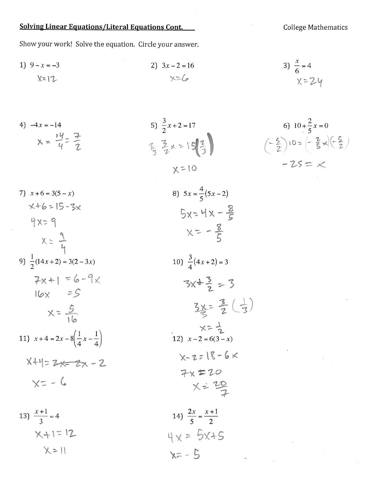 Mr. Suominen's Math Homepage: College Mathematics 9/6/12