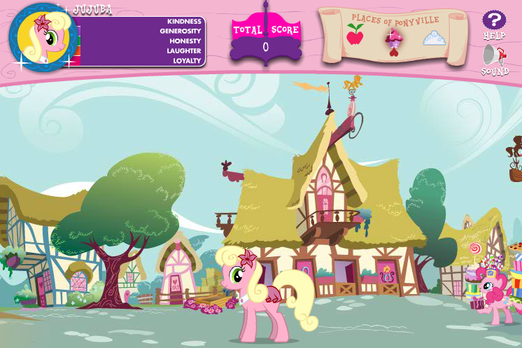 Pony Ville on-line: Jogos de pôneis