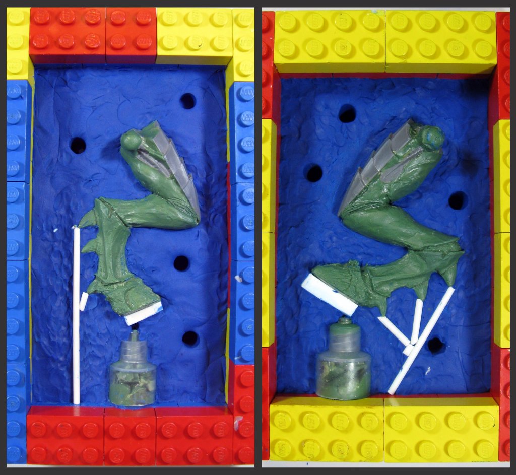 WarFrog's Hobby Blog: Two part mold making tutorial - Resin Casting