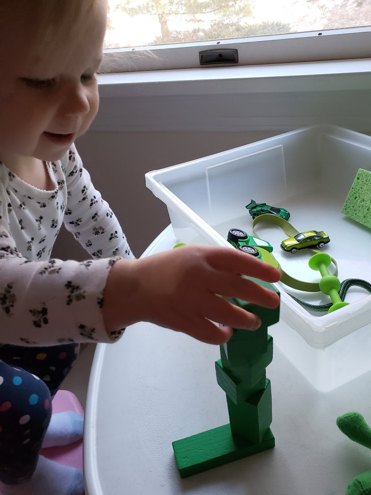 Mom's Tot School: Learning about Green!