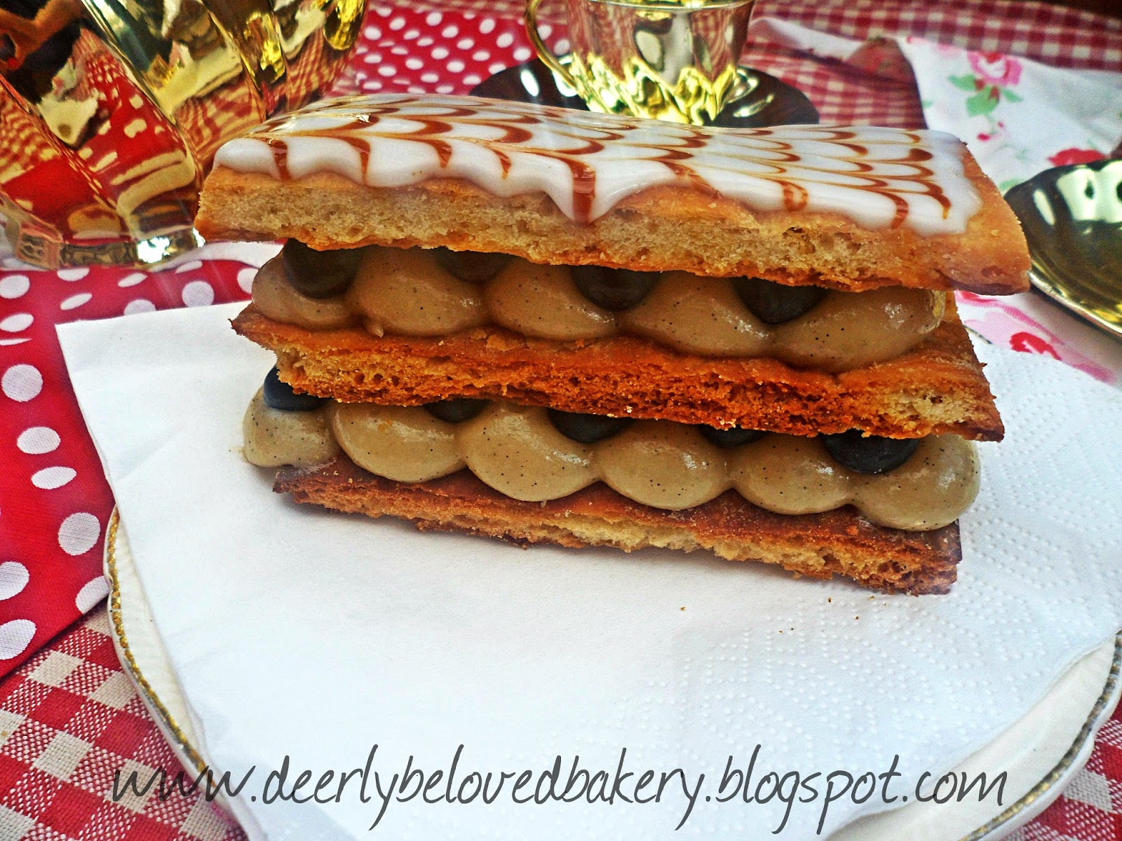♥ Deerly Beloved Bakery ♥: Blueberry Mille-Feuille with Vanilla Creme ...