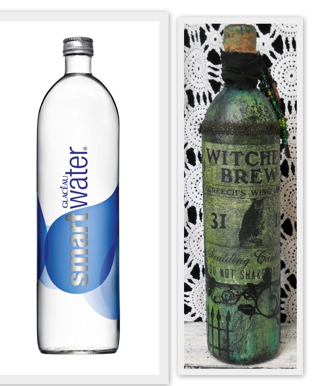 Make The Best of Things: Water Bottle Turned Halloween Potion Bottle