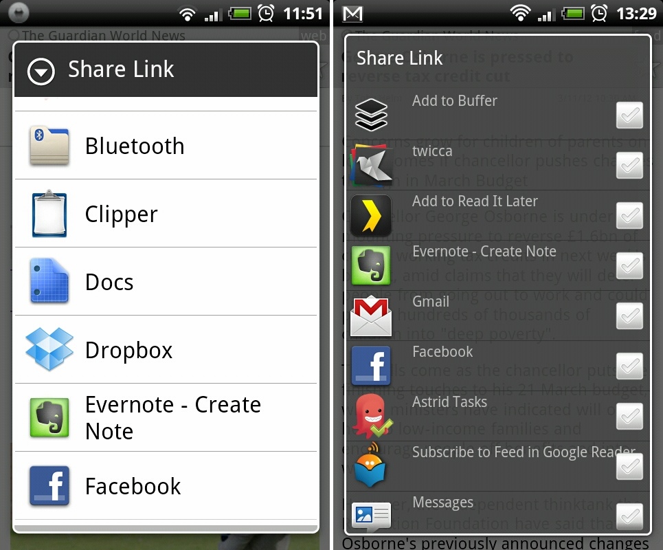 The Android User: Be nice, share - content curation on Android