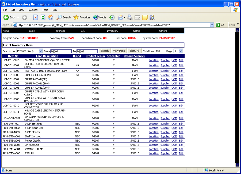 RFID in Inventory System: Inventory